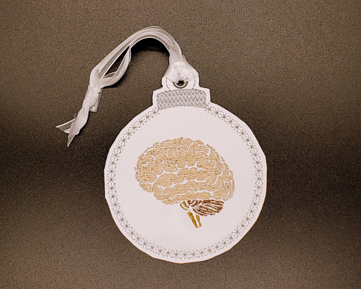 Brain Embroidered Christmas Ornament – Wallypop/Boulevard Designs