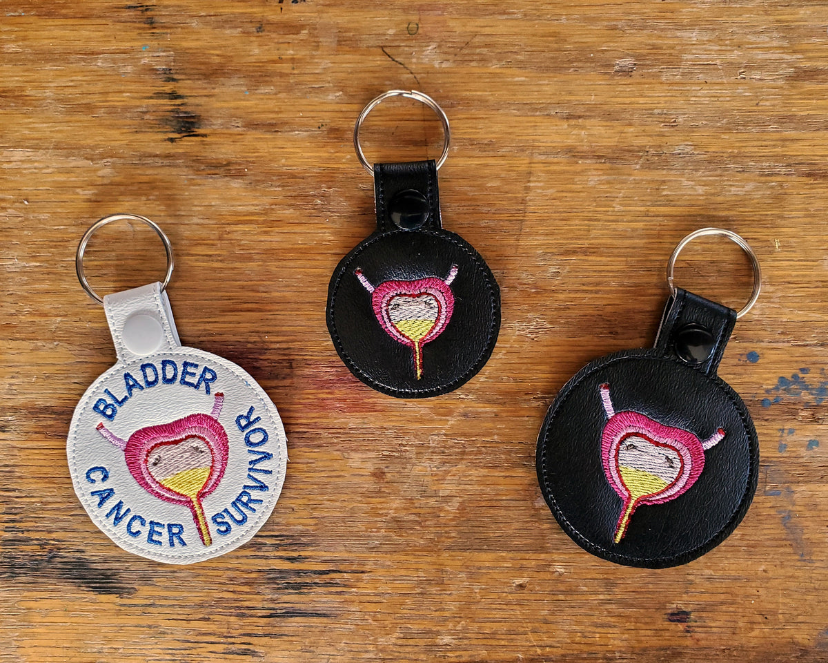 Anatomical Bladder Keychain - with or without custom text - two sizes ...